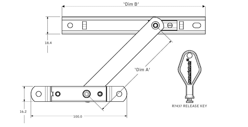 Cotswold Detachable Window Restrictor Hinge – Nigel Waters Hardware